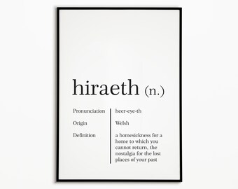 Welsh Hiraeth Gift - Etsy