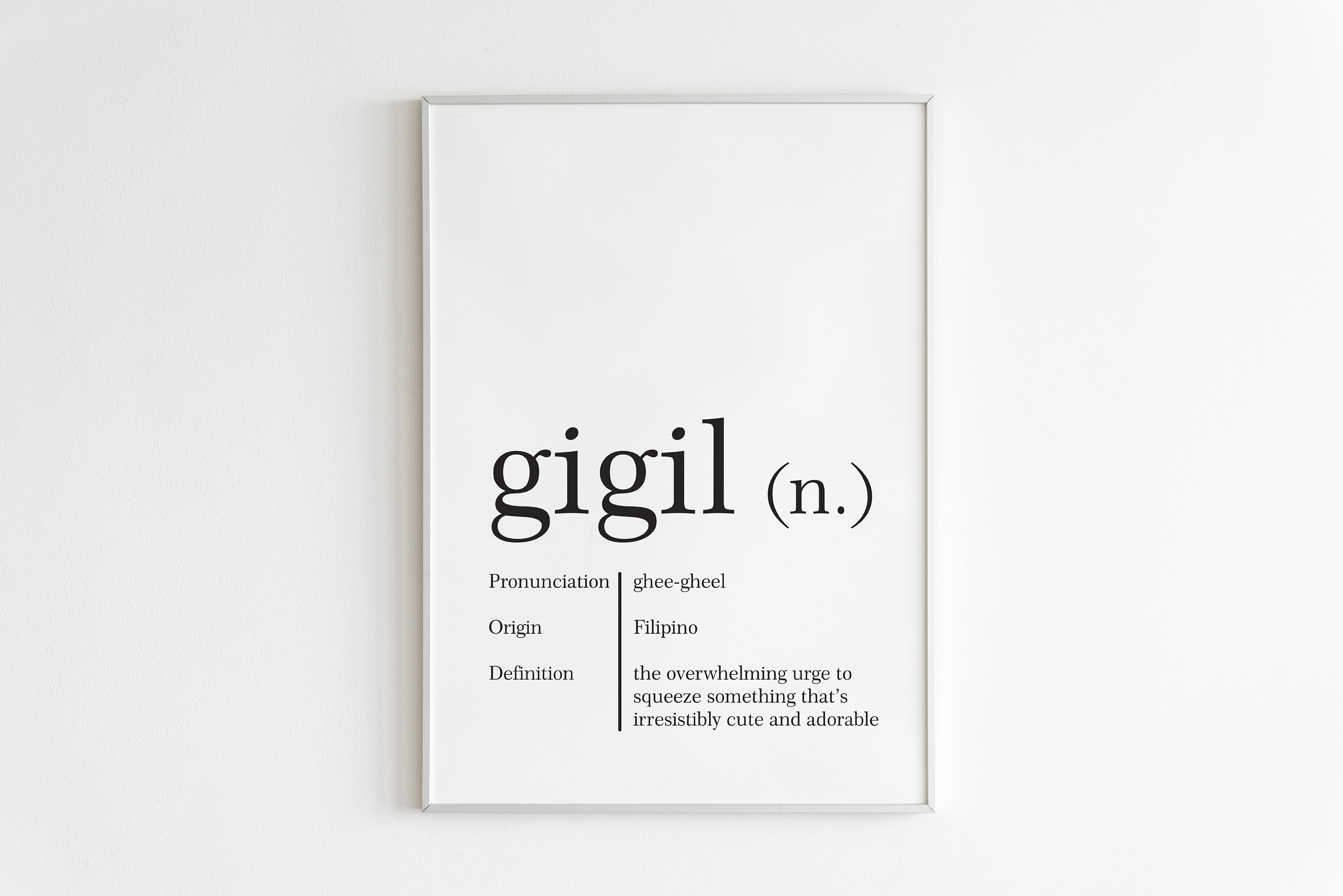 Gigil Definition Print Filipino Digital Download - Etsy