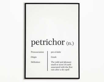 Petrichor Print - Etsy
