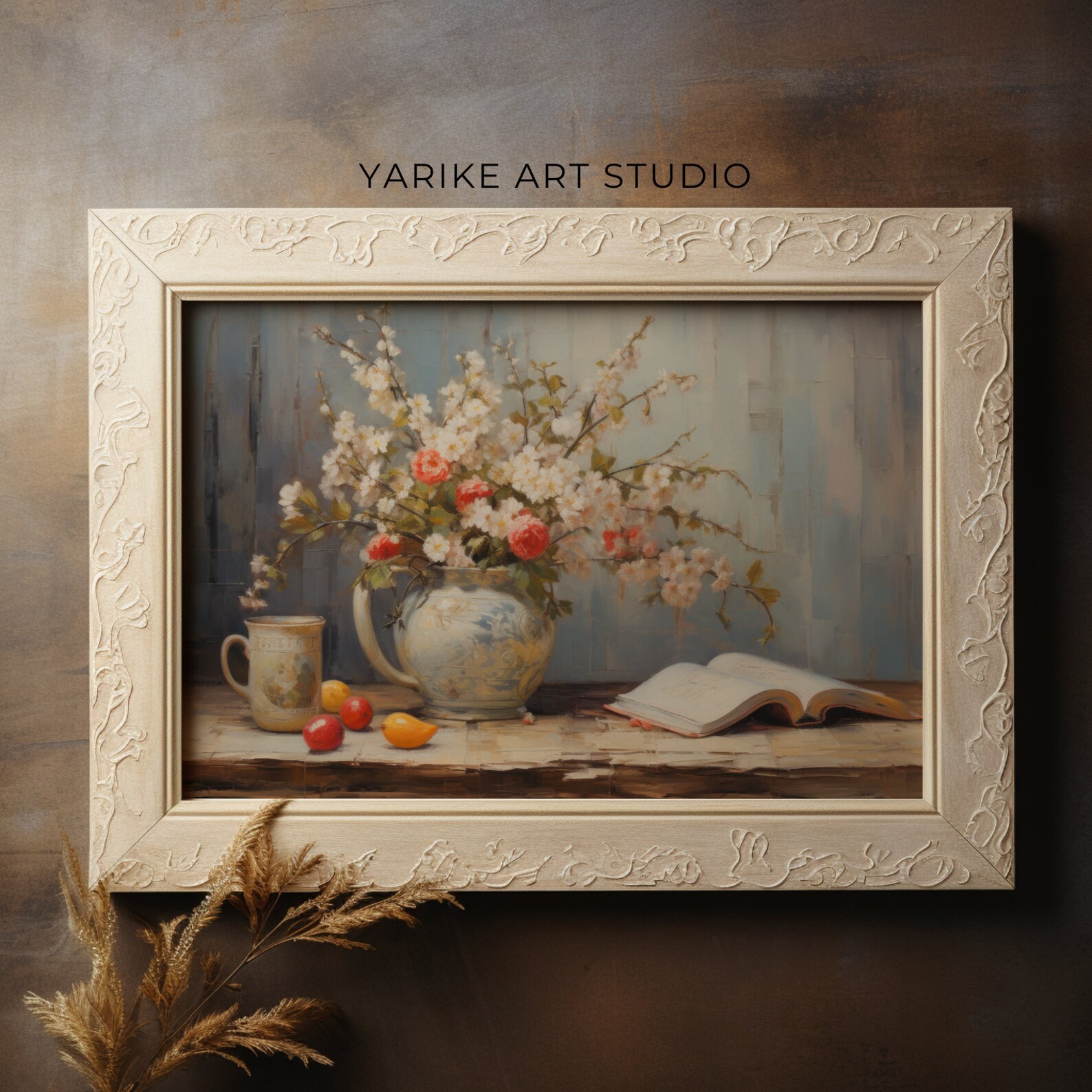 Rustic Spring Flowers Still Life Print Farmhouse Decor Floral Print ...