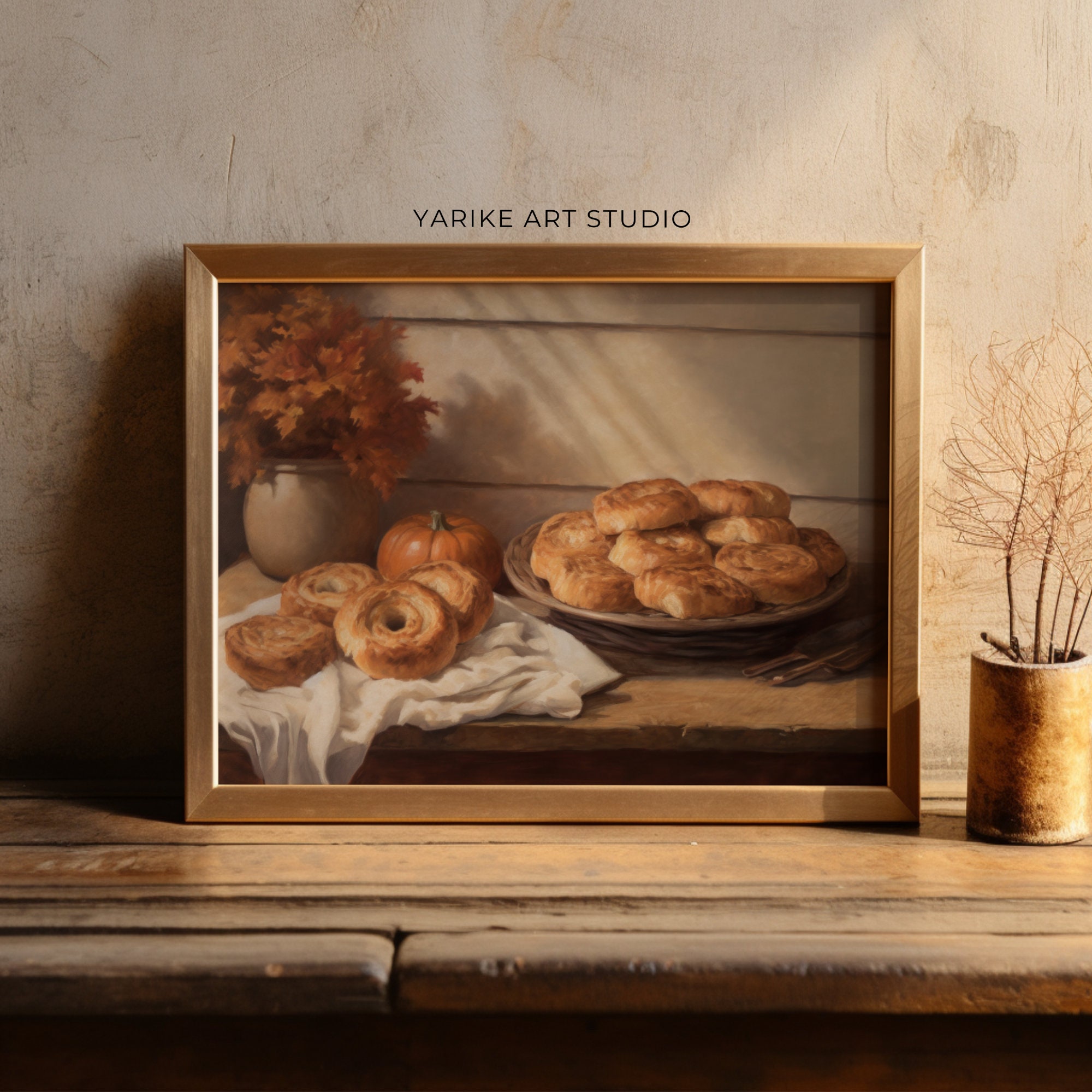 Printable Pastries Still Life Painting Bakery Wall Art Country Kitchen ...
