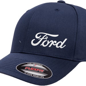 Ford Script Logo Side Panel Embroidered Design Flexfit 6277 Baseball ...