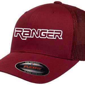 Ford Ranger Pickup Truck Logo Design Flexfit 6511 Trucker Baseball Hat ...