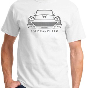 1958 Ford Ranchero Truck Front End Profile Design Tshirt - Etsy