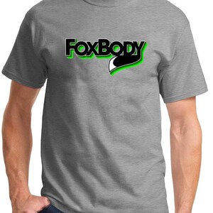 Fox Body Ford Mustang Green Logo Design Tshirt - Etsy