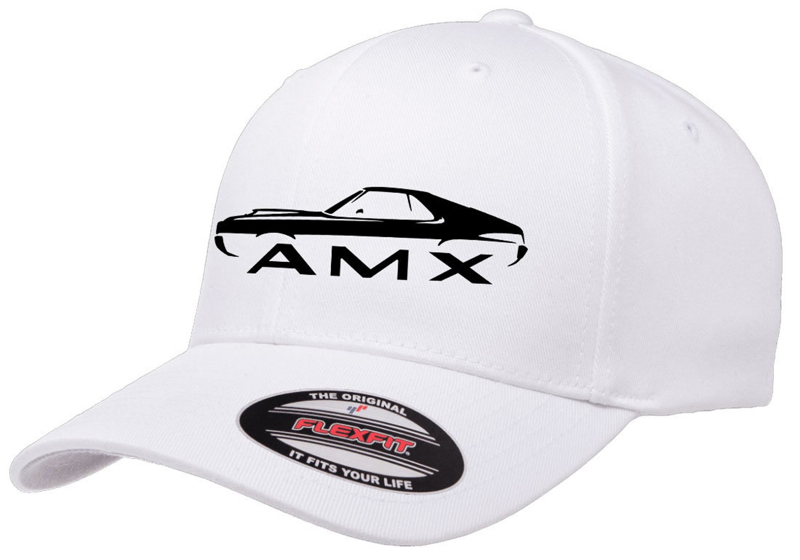 1970 AMC AMX Classic Outline Design Flexfit 6277 Baseball Hat - Etsy