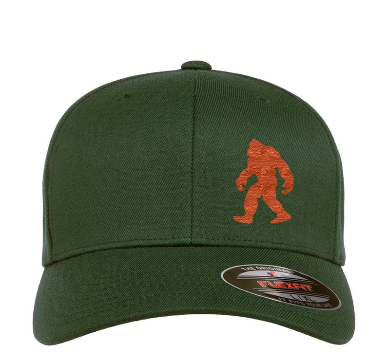 Bigfoot Sasquatch Embroidered Classic Design Flexfit 6277 Baseball Hat ...
