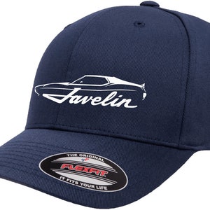 1971-74 AMC Javelin Classic Outline Design Flexfit 6277 Baseball Hat ...