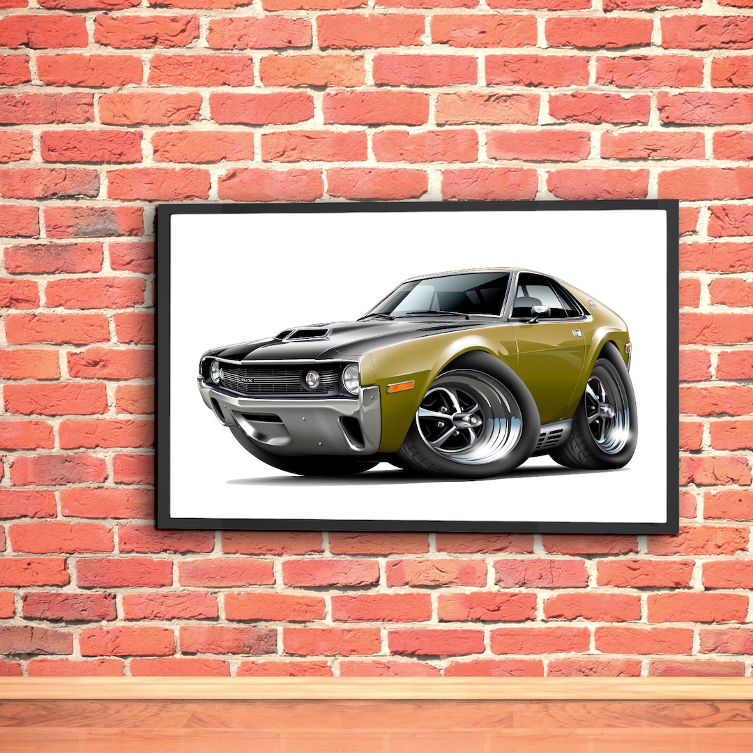 1970 AMC AMX Wall Art Poster - Etsy