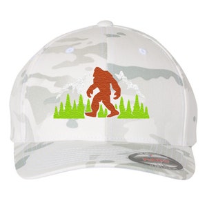 Bigfoot Sasquatch Forest Classic Design Flexfit 6277 Baseball Hat Cap ...