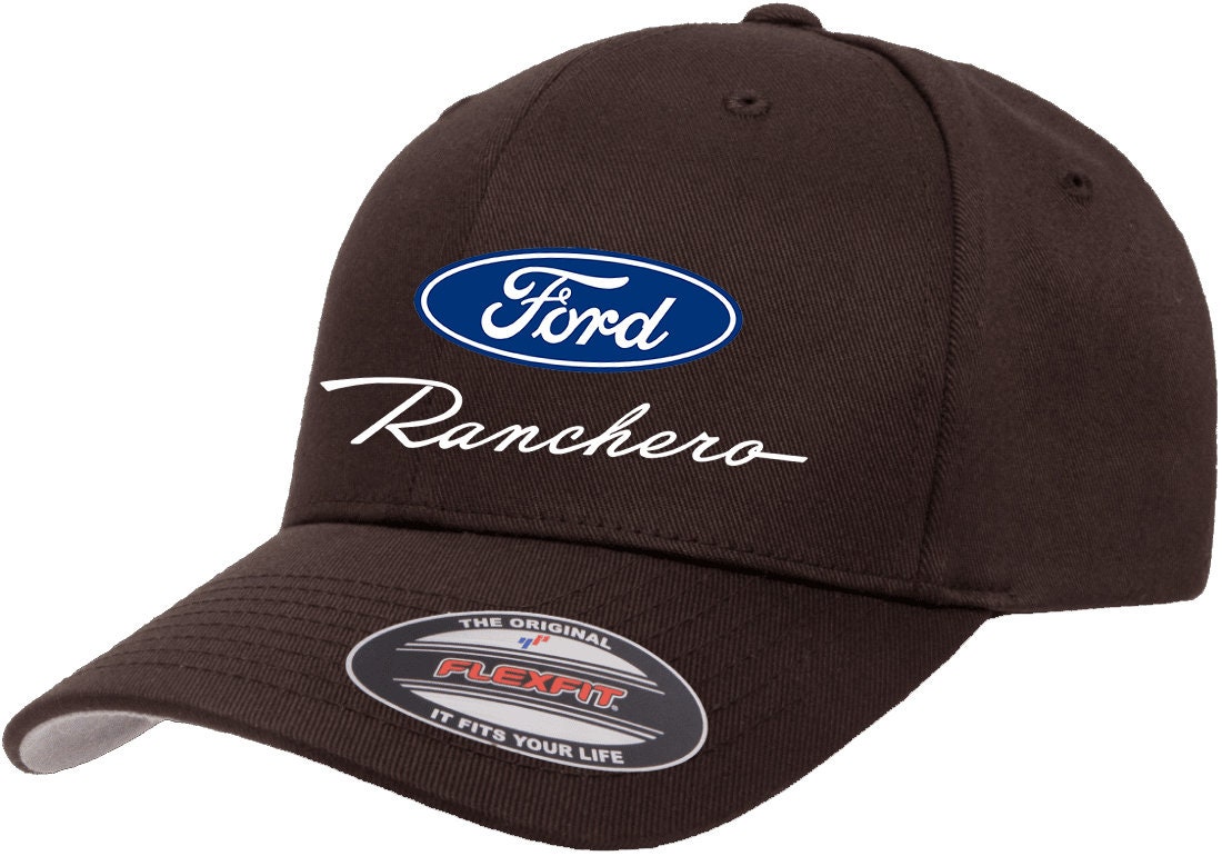 Ford Ranchero Truck Logo Classic Design Flexfit 6277 Baseball Hat Cap ...