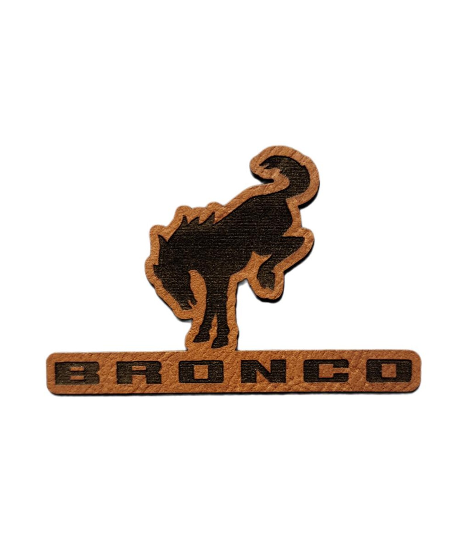 Ford Bronco Logo Laser Engraved Leather Patch - Etsy