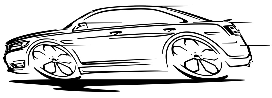 2011-17 Ford SHO Taurus Outline Digital File - Etsy