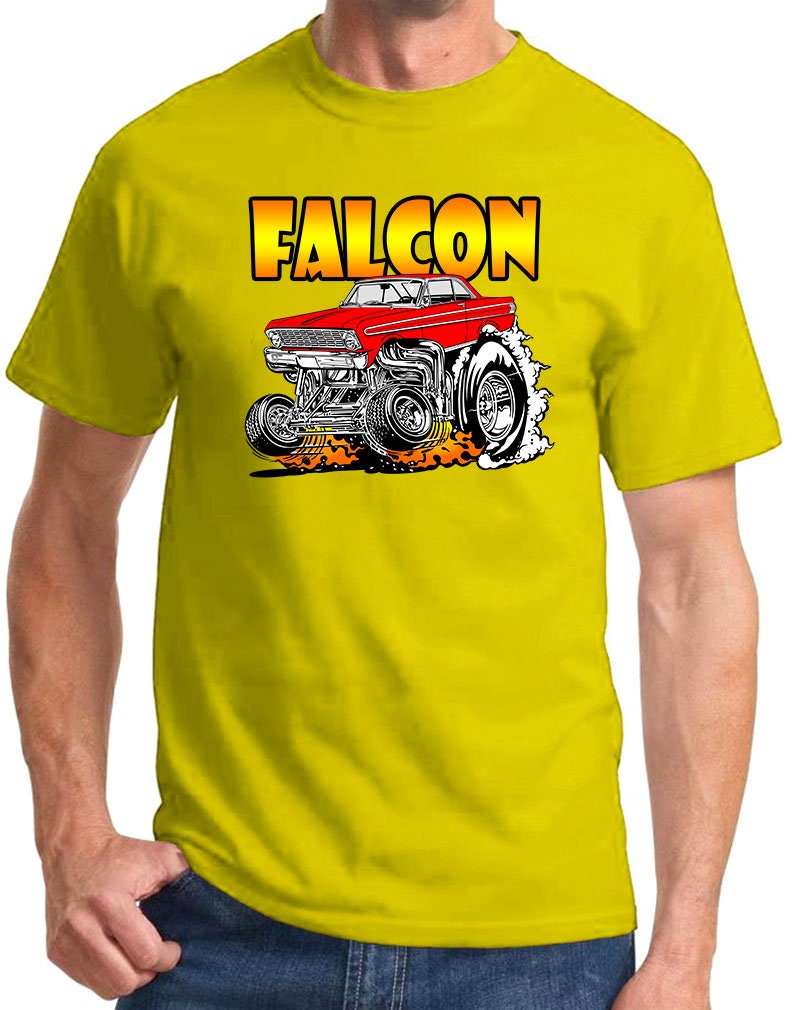 1964 Ford Falcon Hardtop Classic Cartoon Muscle Car Full Color Design ...