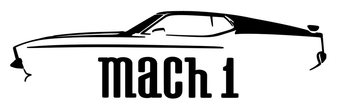 1971 1972 Ford Mach 1 Mustang Outline File - Etsy