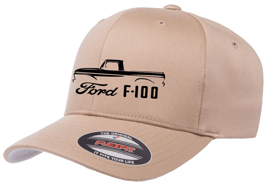 1961-66 Ford F100 Pickup Truck Outline Design Flexfit 6277 Baseball Hat ...
