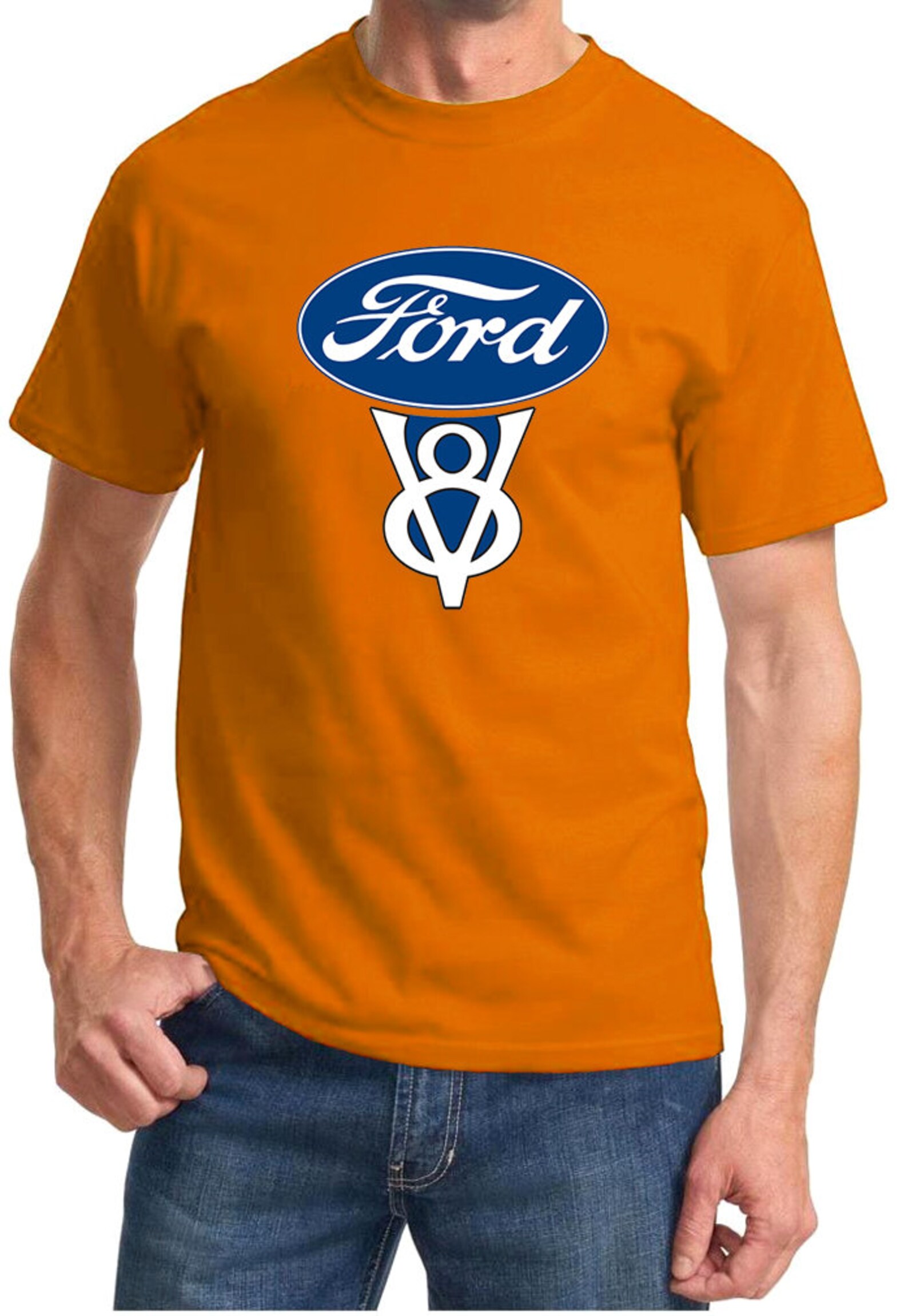 Ford Vintage V8 Classic Logo Design Tshirt - Etsy
