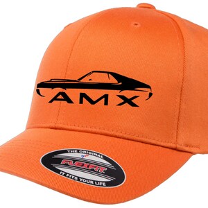 1970 AMC AMX Classic Outline Design Flexfit 6277 Baseball Hat Cap - Etsy
