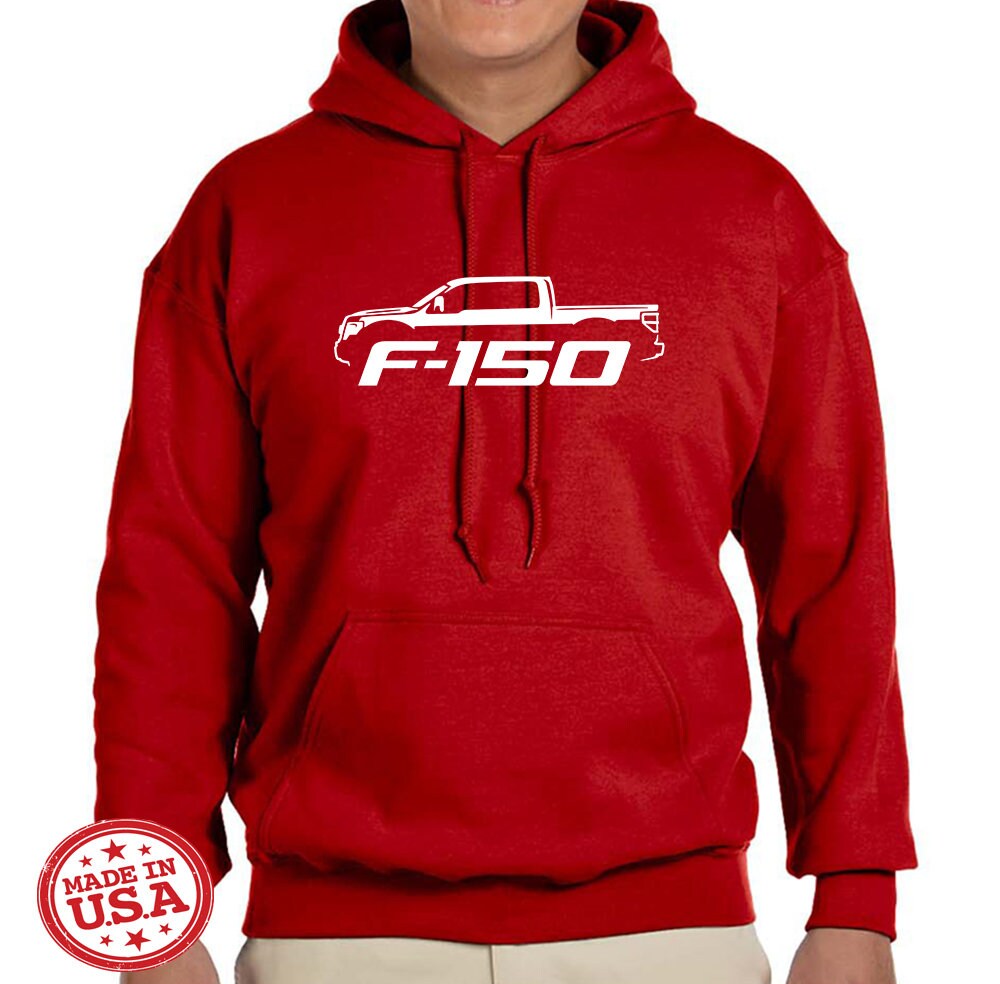 2009-14 Ford F150 Pickup Truck Classic Outline Design Hoodie Sweatshirt ...