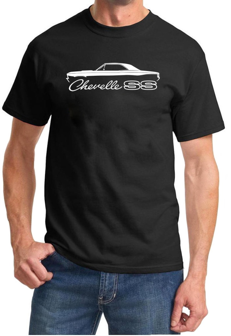 1967 Chevelle Hardtop Muscle Car Classic Outline Design Tshirt - Etsy