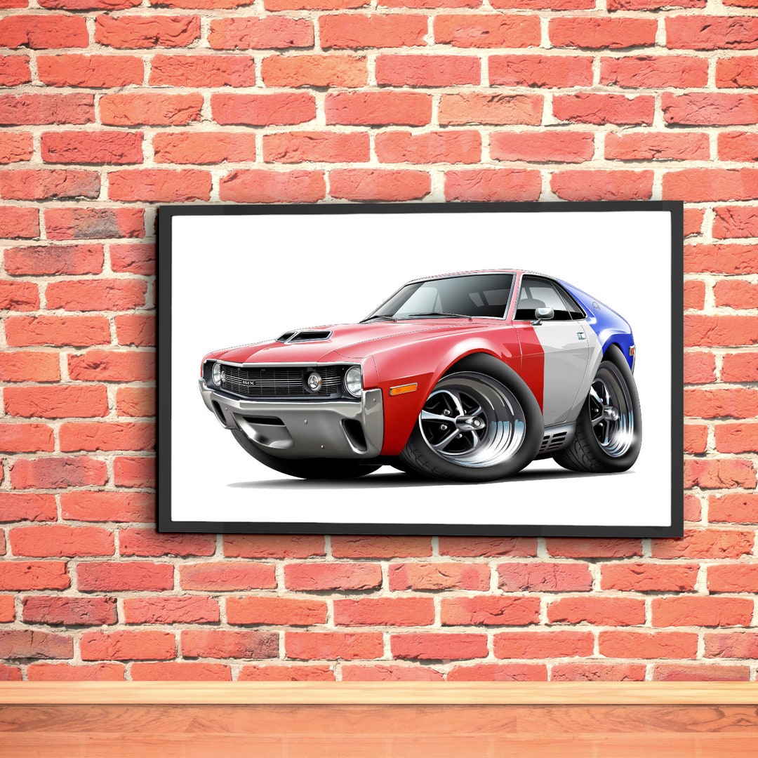 1970 AMC AMX Wall Art Poster - Etsy