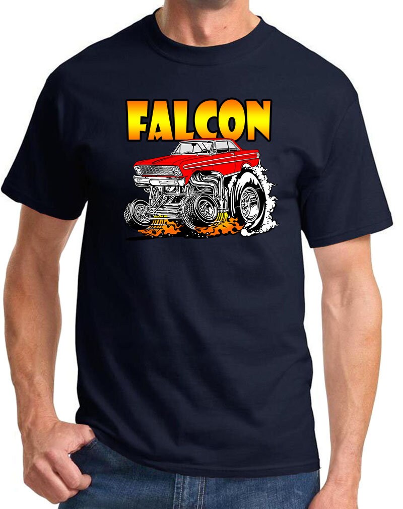 1964 Ford Falcon Hardtop Classic Cartoon Muscle Car Full Color Design ...