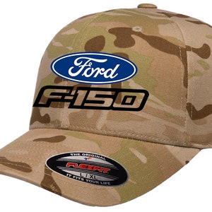 Ford F150 Pickup Truck Logo Classic Design Flexfit 6277 Baseball Hat ...