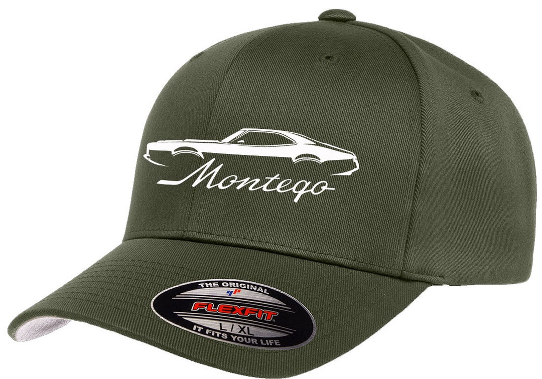 1972 1973 Mercury Montego Outline Design Flexfit 6277 Baseball Hat Cap ...
