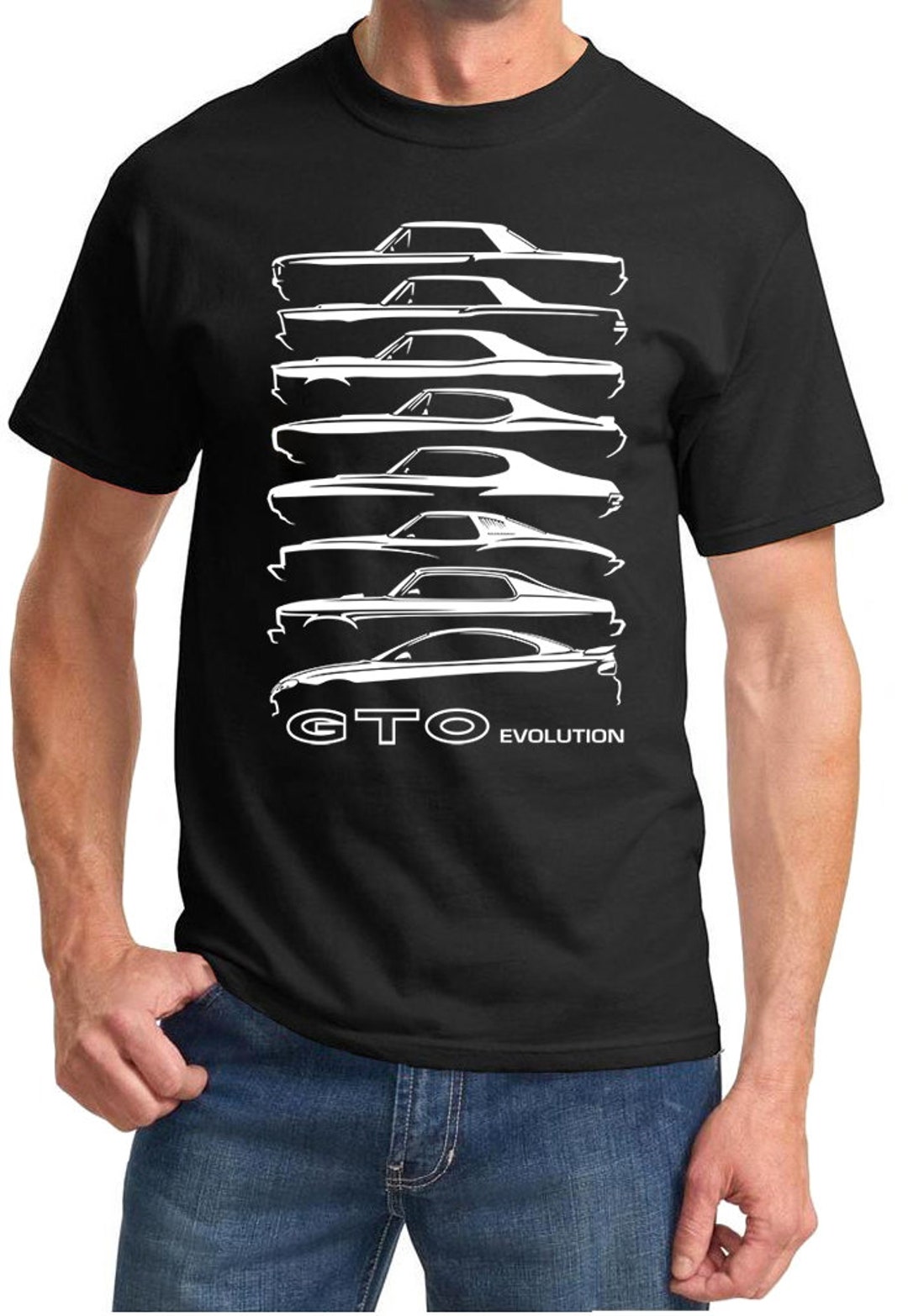 1964-04 GTO Evolution Classic Outline Design Tshirt - Etsy