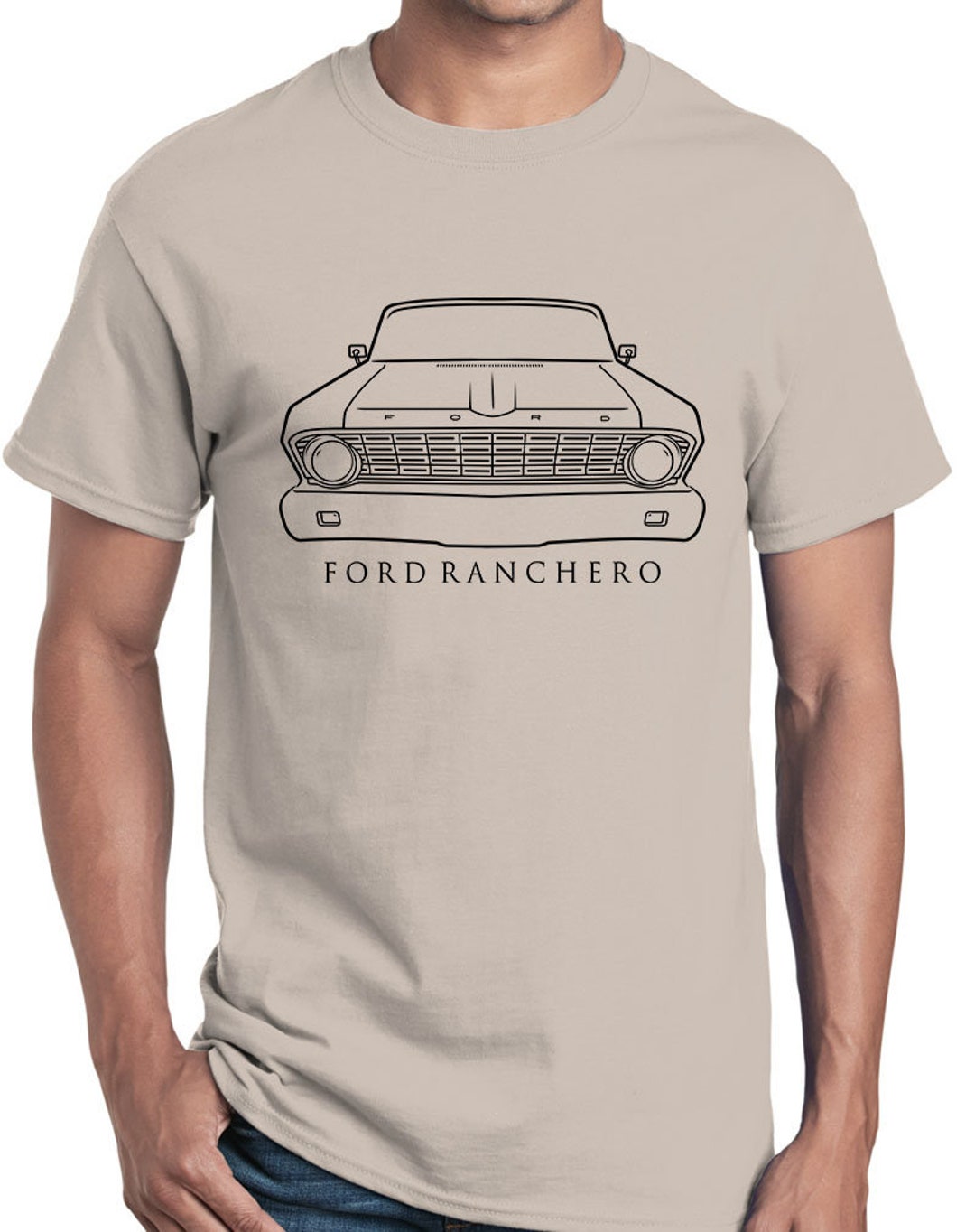 1964 1965 Ford Ranchero Truck Classic Front End Profile Design Tshirt ...