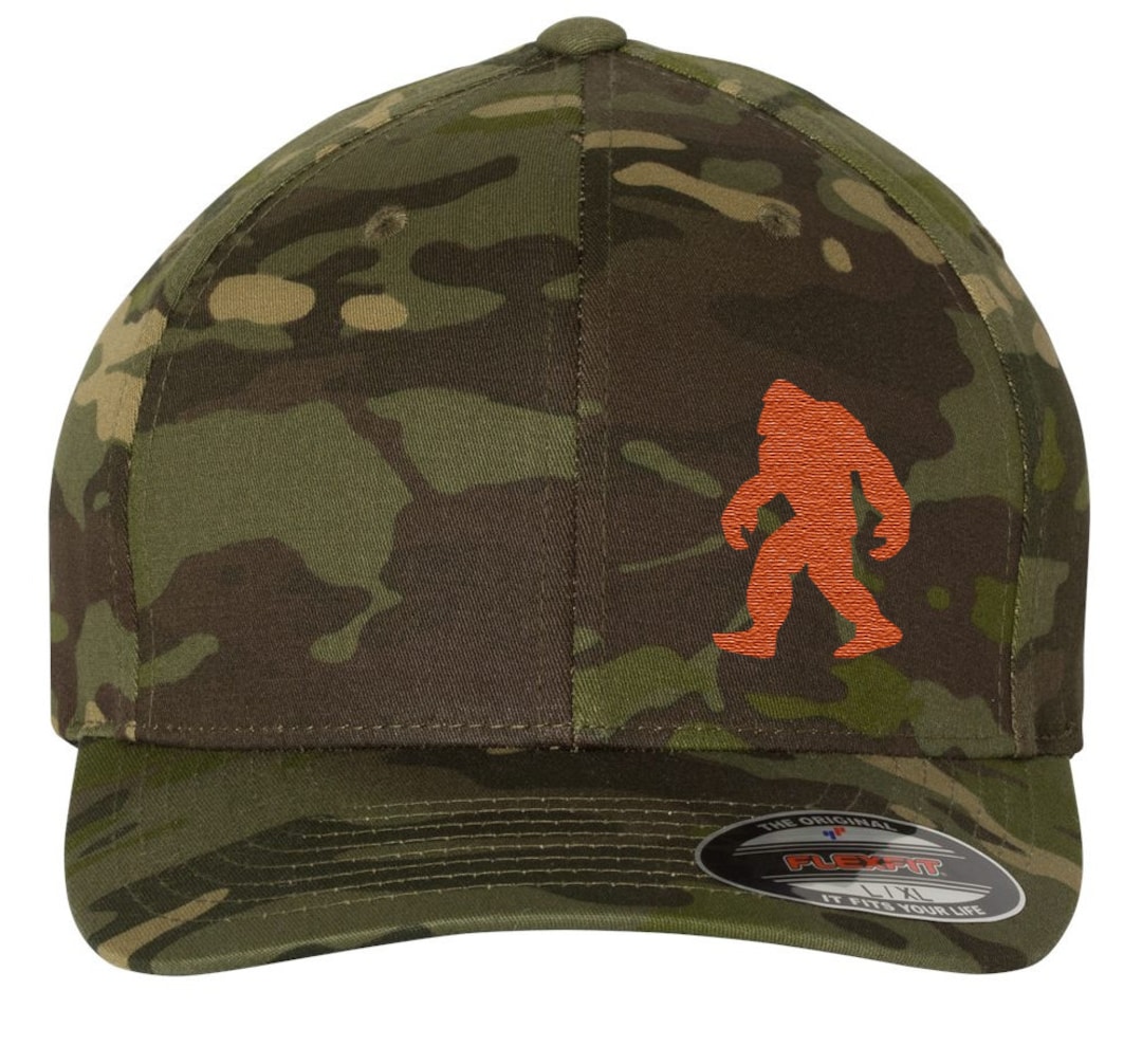 Bigfoot Sasquatch Embroidered Classic Design Flexfit 6277 Baseball Hat ...