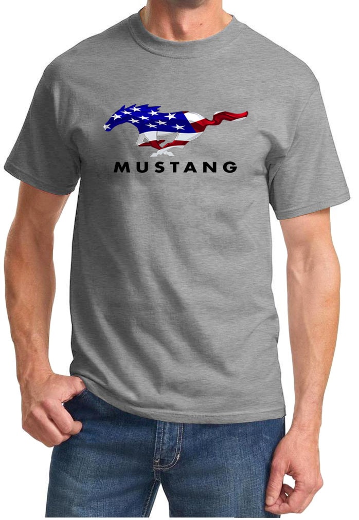 Ford Mustang USA Classic Logo Color Design Tshirt - Etsy