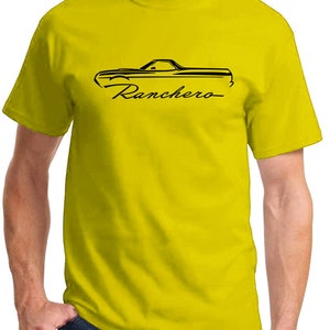 1972 1973 Ford Ranchero Truck Classic Outline Design Tshirt - Etsy