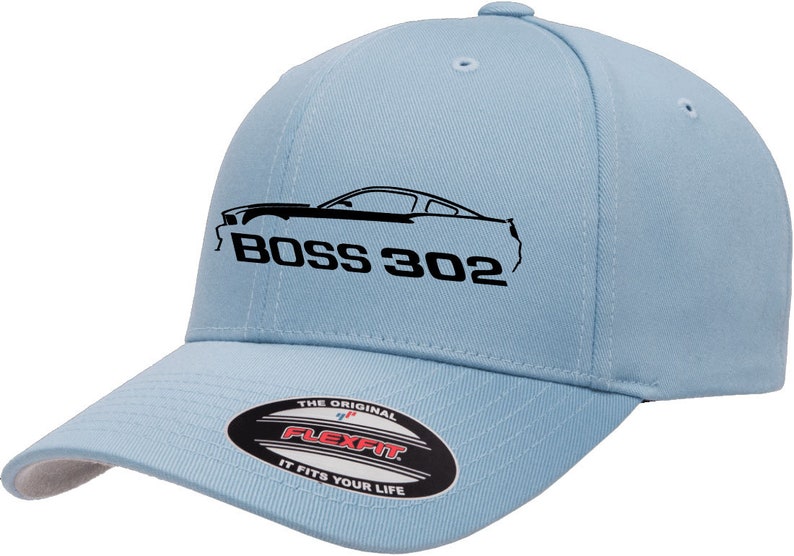 2012 2013 Ford Boss 302 Mustang Outline Design Flexfit 6277 | Etsy