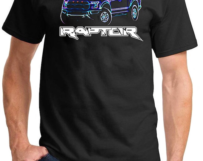 2017-20 Ford Raptor F150 Truck Neon Design Full Color Tshirt - Etsy
