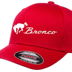 Ford Bronco Classic Logo Classic Design Flexfit 6277 Baseball Hat Cap ...