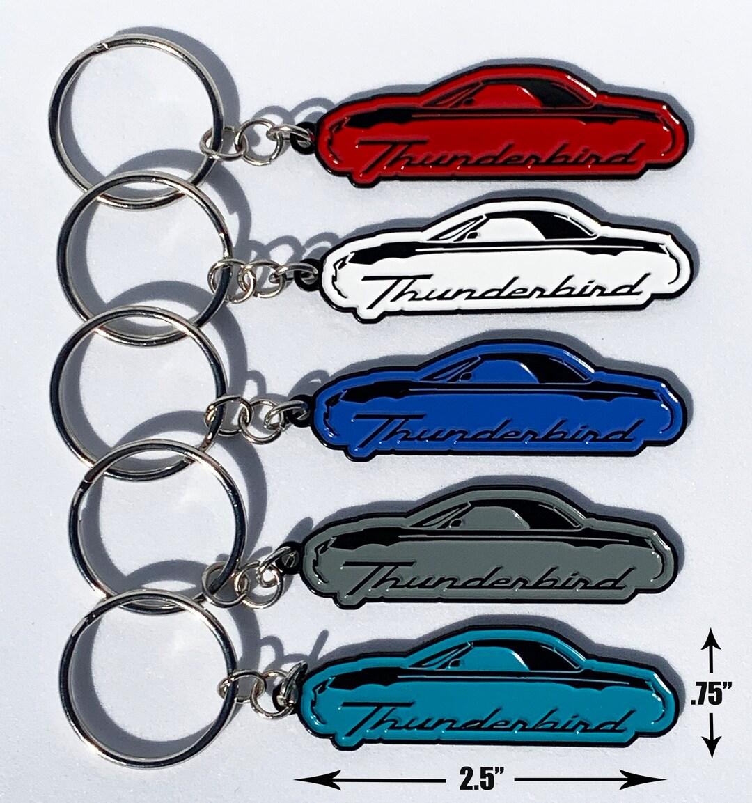 2002-05 Ford Thunderbird Hardtop Classic Outline Design Full Color ...