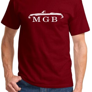 MG MGB Convertible Sports Car Outline Design Tshirt - Etsy