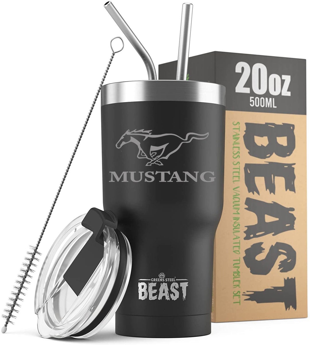 1964-2023 Ford Mustang Running Horse Pony Logo Design Beast 20oz / 30oz ...