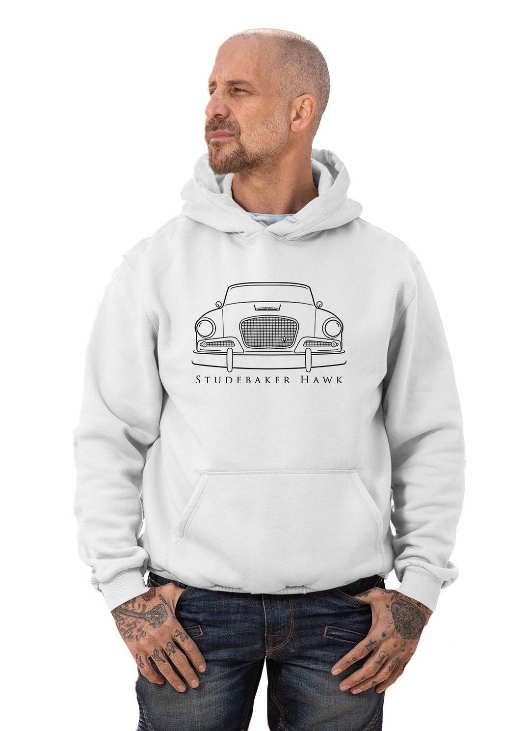 Studebaker Hawk Front End Design Hoodie Sweatshirt - Etsy