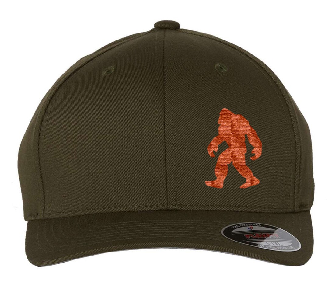 Bigfoot Sasquatch Forest Classic Design Flexfit 6277 Baseball Hat Cap ...