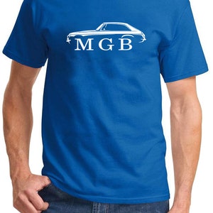 MG MGB Coupe Sports Car Classic Outline Design Tshirt - Etsy
