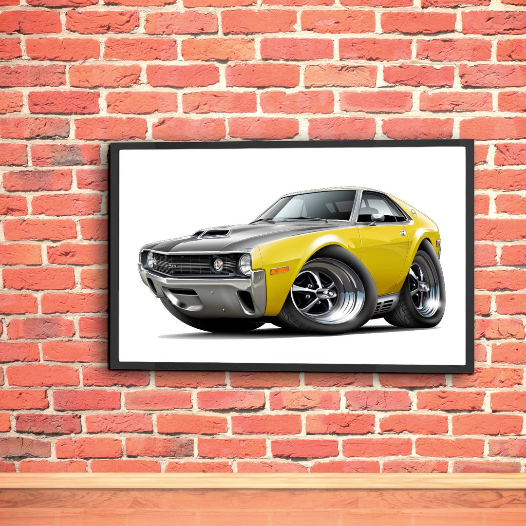 1970 AMC AMX Wall Art Poster - Etsy