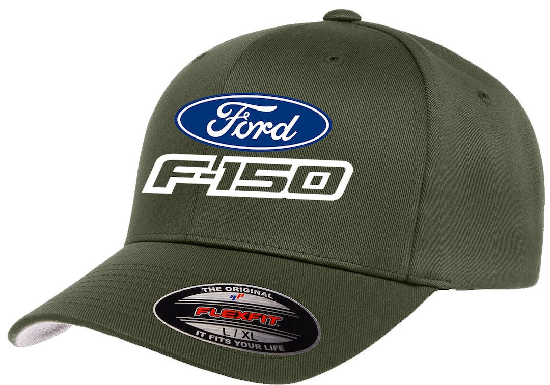 Ford F150 Pickup Truck Logo Classic Design Flexfit 6277 Baseball Hat ...