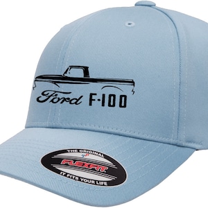 1961-66 Ford F100 Pickup Truck Classic Design Flexfit 6277 Baseball Hat ...