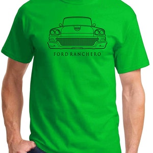1958 Ford Ranchero Truck Front End Profile Design Tshirt - Etsy