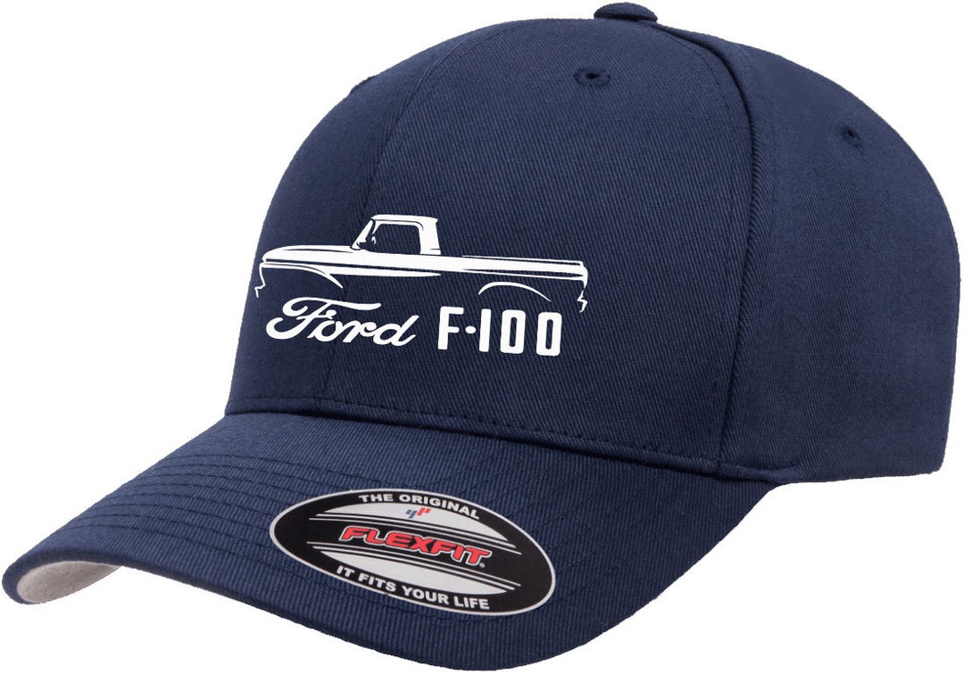 1961-66 Ford F100 Pickup Truck Outline Design Flexfit 6277 Baseball Hat ...