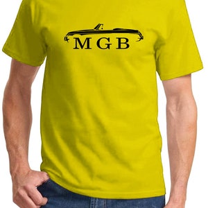 MG MGB Convertible Sports Car Outline Design Tshirt - Etsy