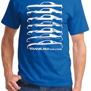1969-02 Trans Am Firebird Evolution Classic Outline Design Tshirt - Etsy