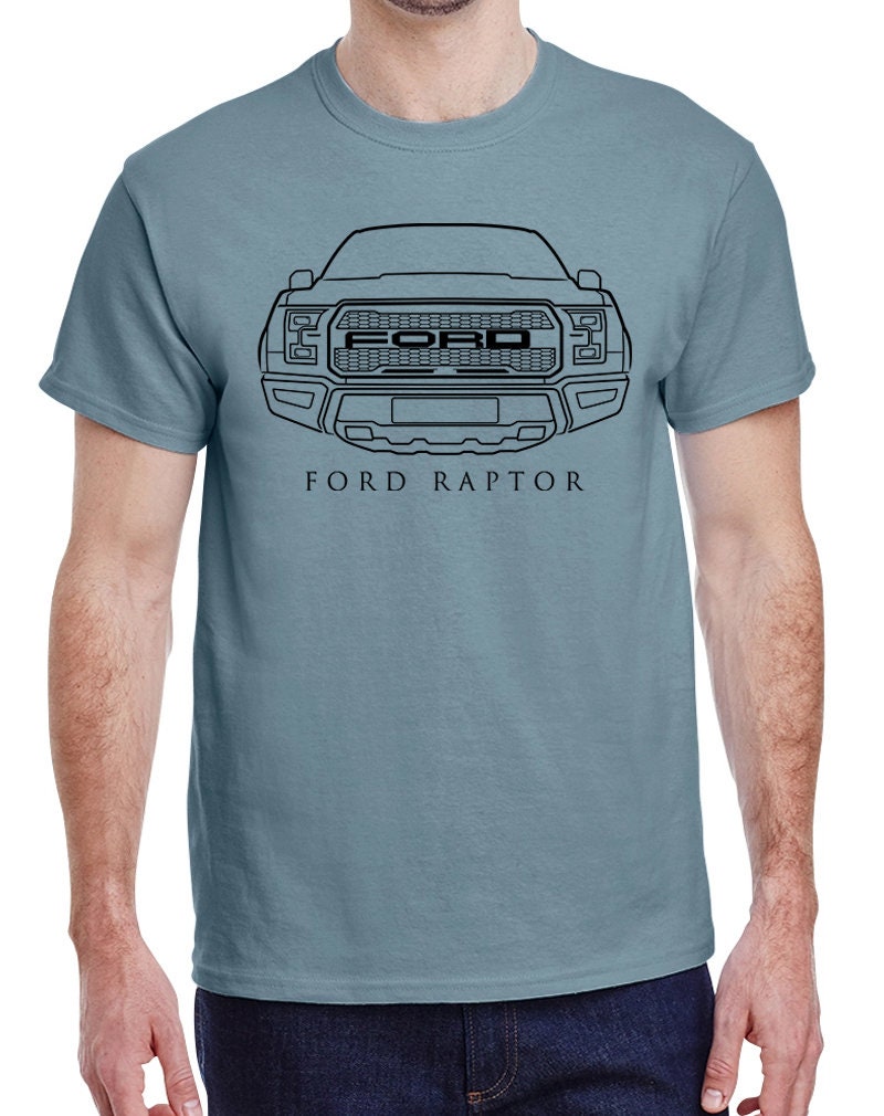 2017-20 Ford Raptor F150 Pickup Truck Front End Profile Design Tshirt ...